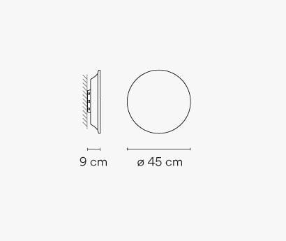 PUCK WALL ART SINGLE Applique a LED By Vibia