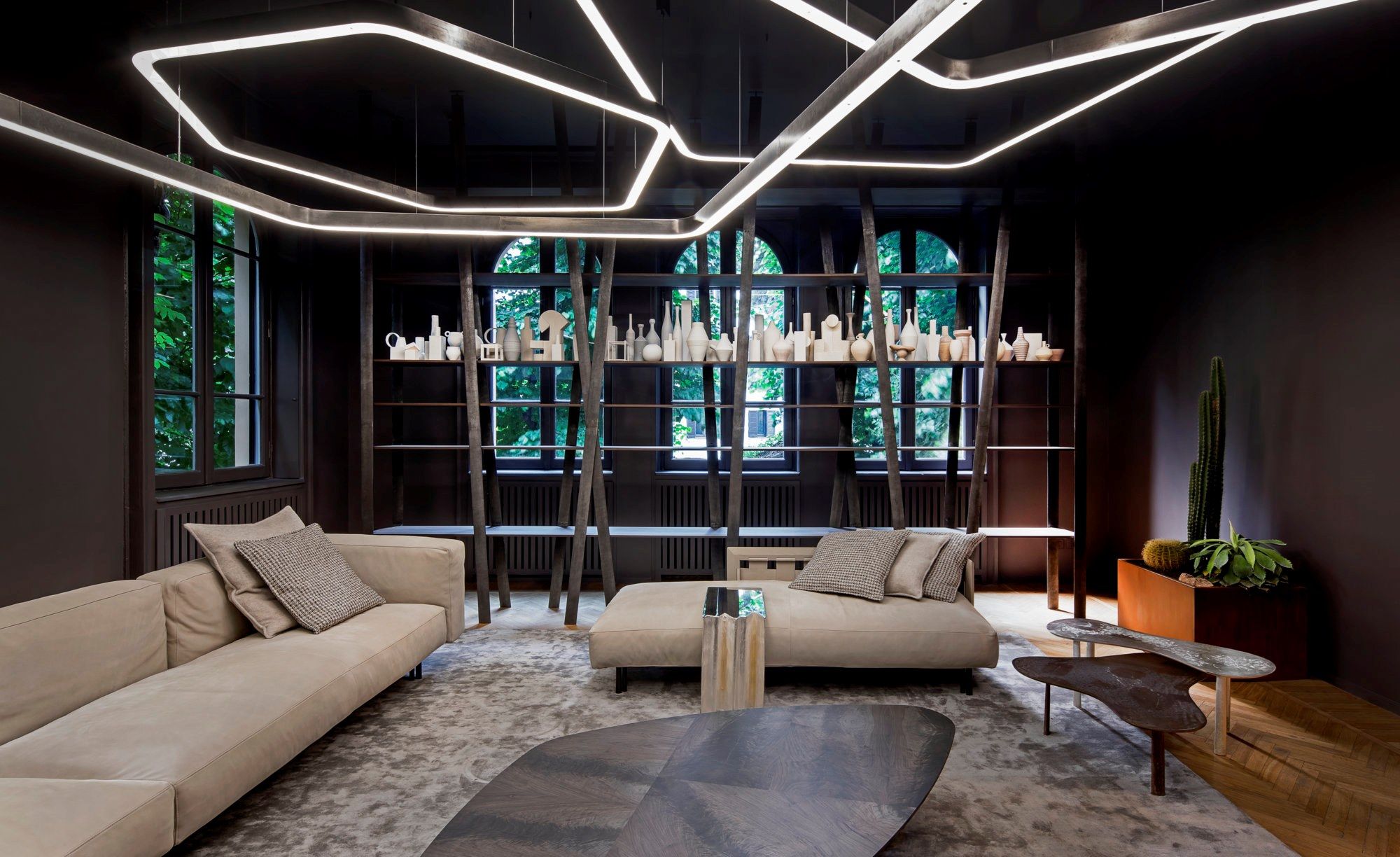 PUDDLE Brass coffee table By Henge | design Yabu Pushelberg