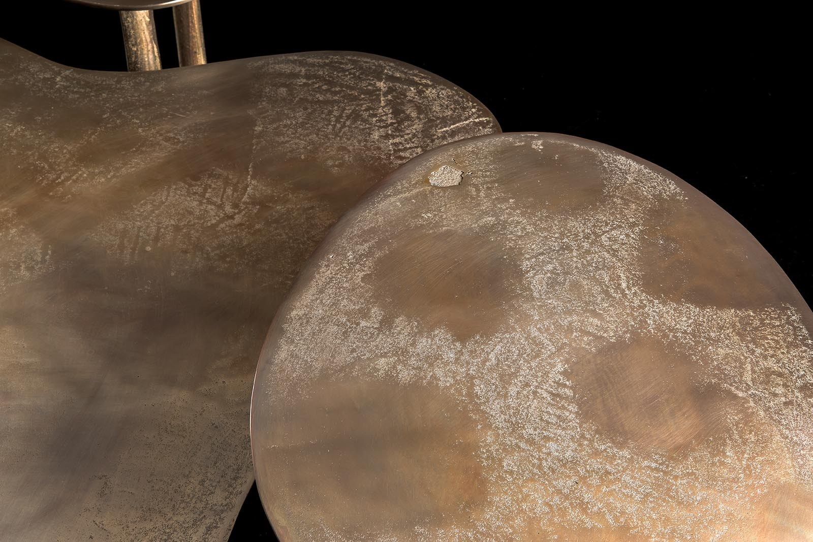 PUDDLE Brass coffee table By Henge | design Yabu Pushelberg