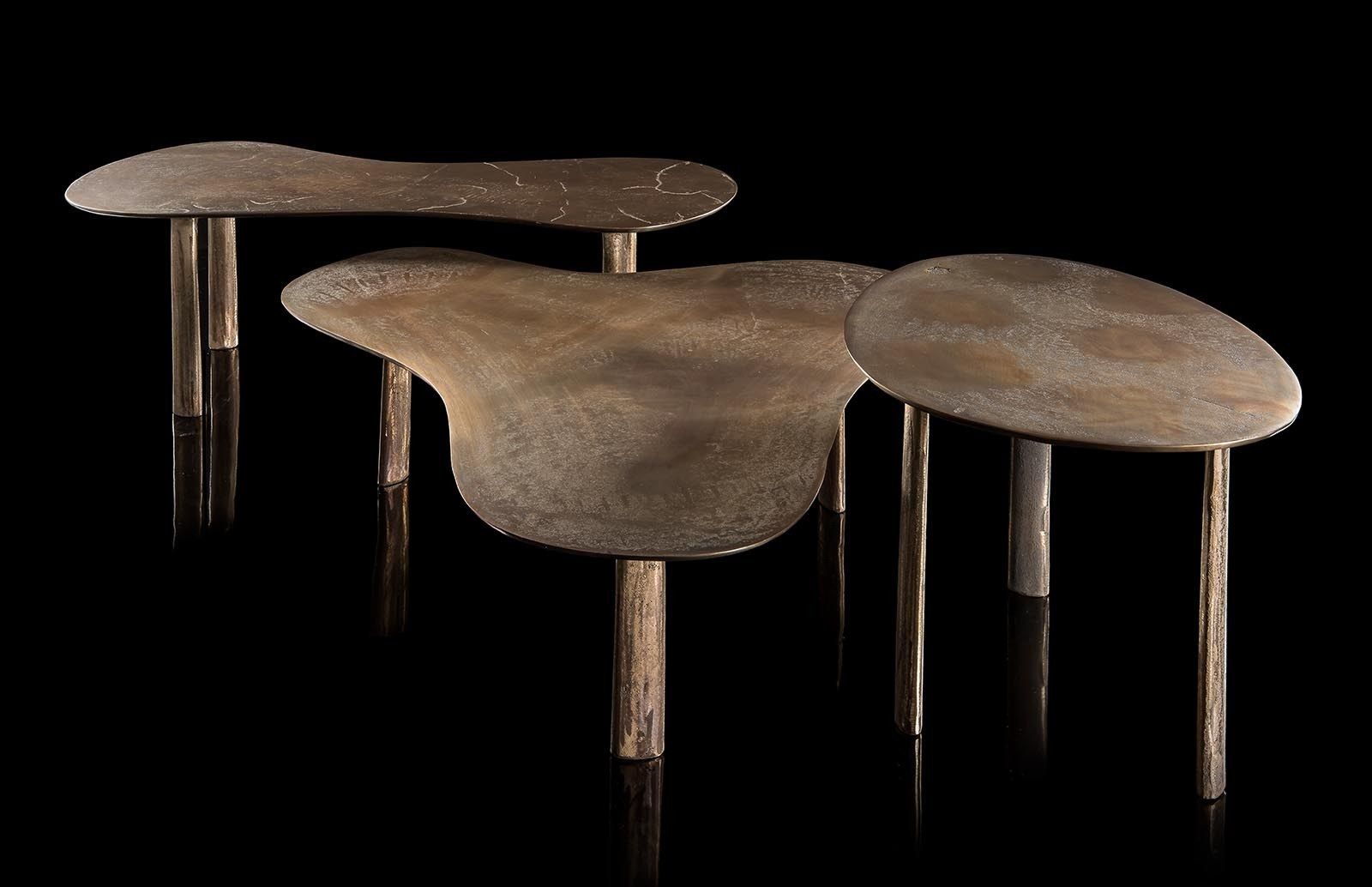 PUDDLE Brass coffee table By Henge | design Yabu Pushelberg