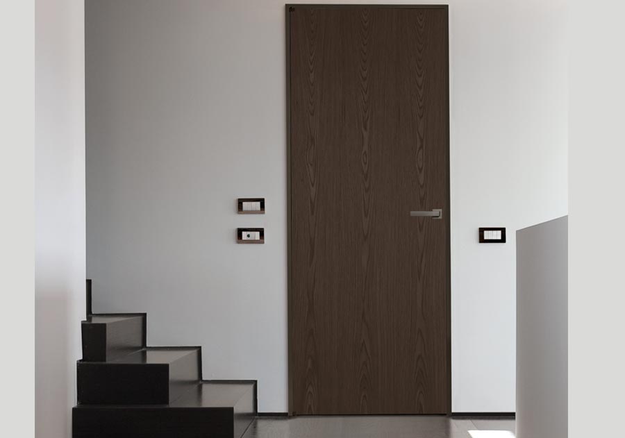 Hinged wooden door PULSAR Linear Collection By COCIF design Piero Lissoni
