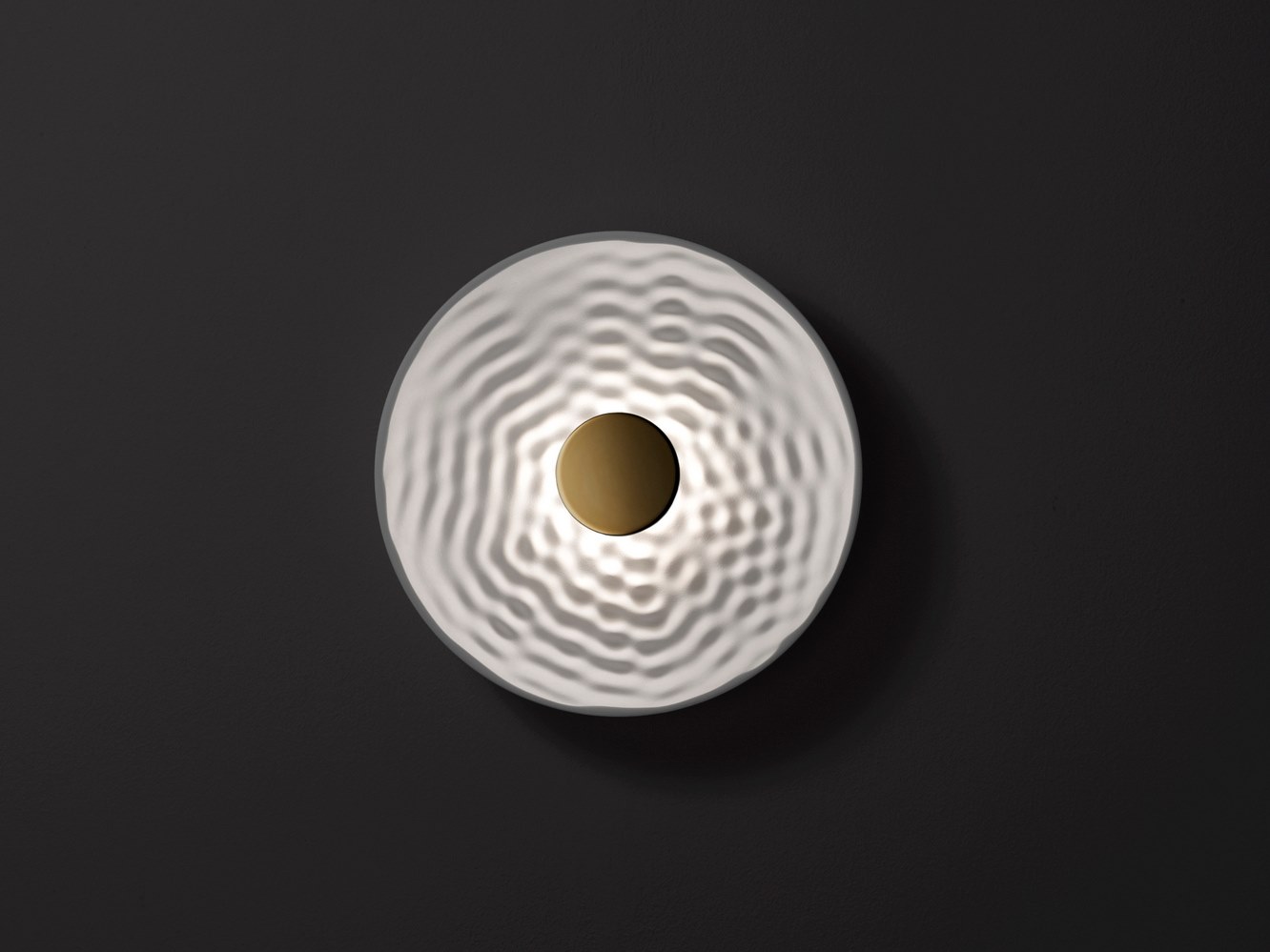 PULSE 40 Stucco and brass LED wall light By RADAR INTERIOR | design ...