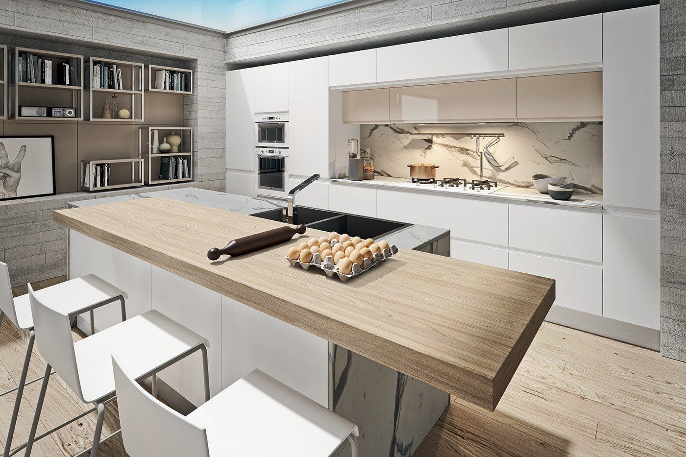 Custom Polymeric kitchen PURA By Colombini Casa