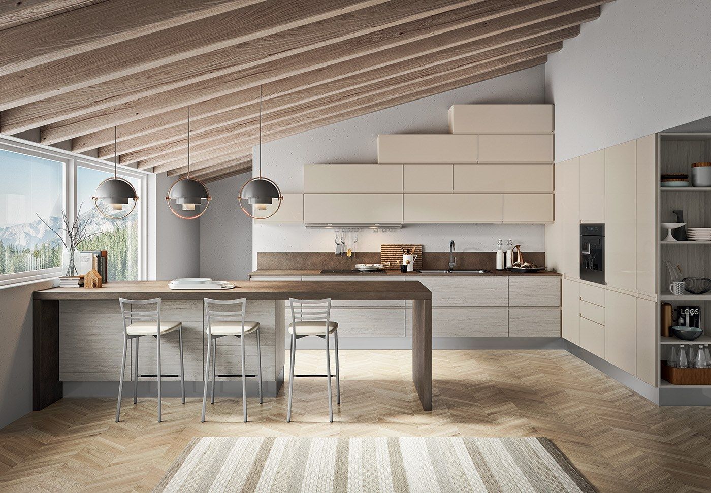 Custom Polymeric kitchen PURA By Colombini Casa