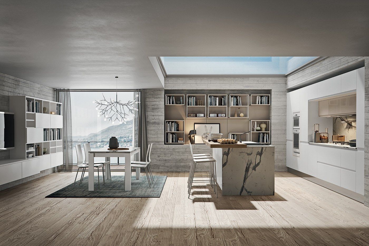 Custom Polymeric kitchen PURA By Colombini Casa
