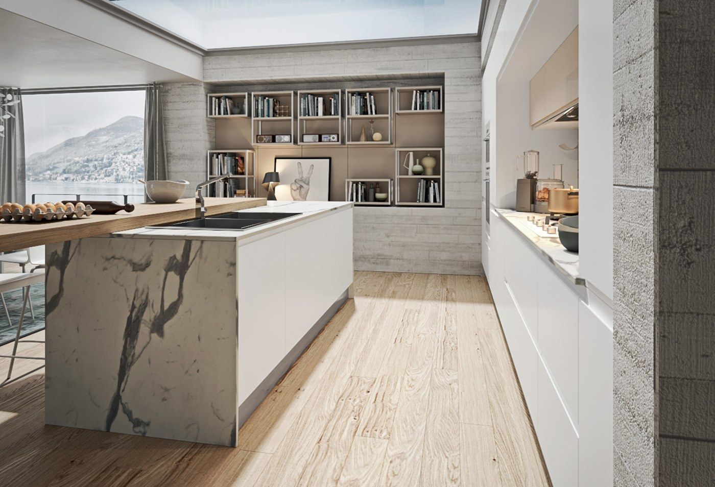 Custom Polymeric kitchen PURA By Colombini Casa
