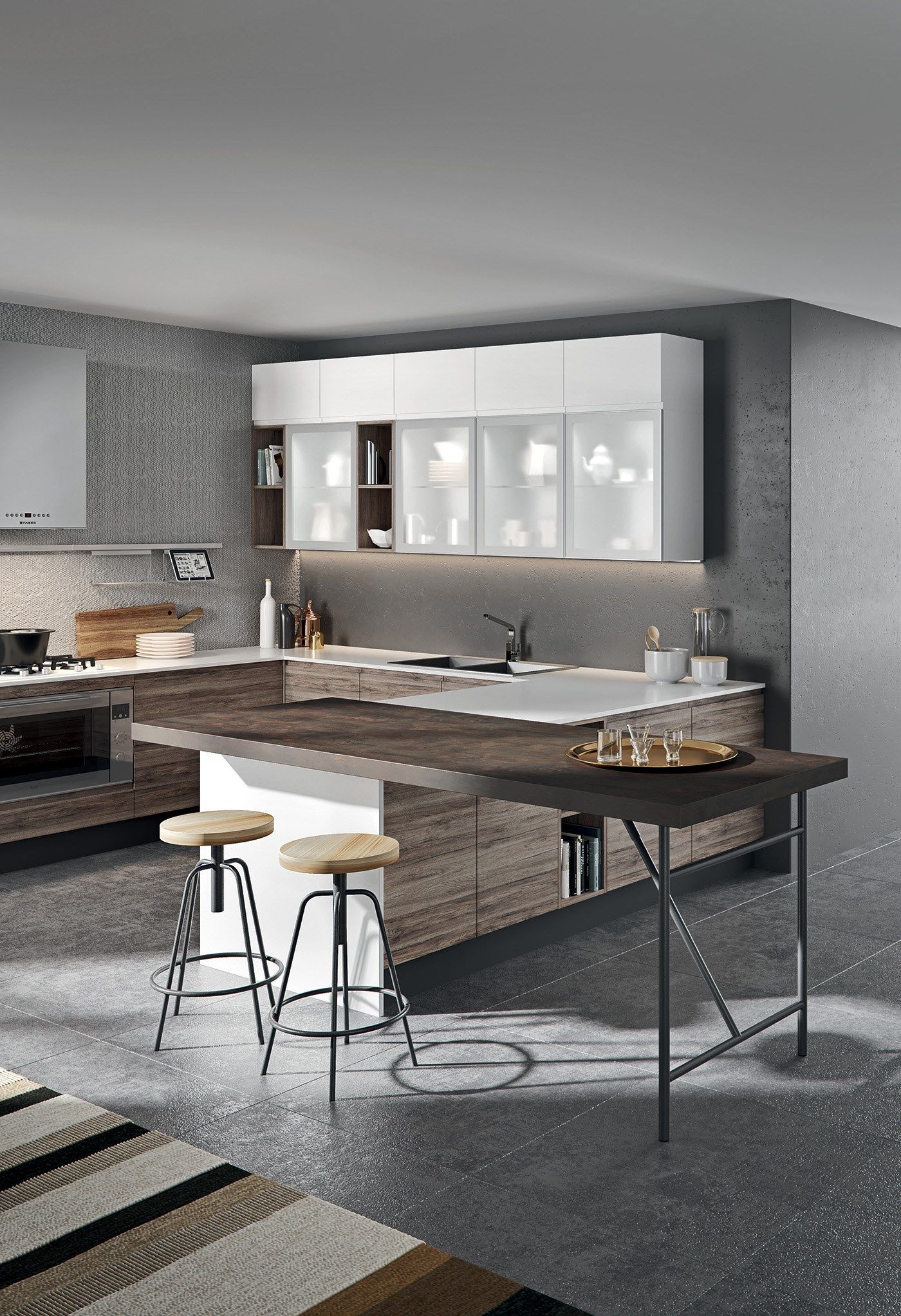 Custom Polymeric kitchen PURA By Colombini Casa