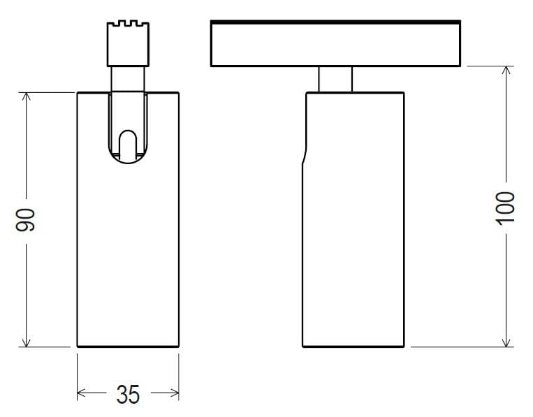 ALPHA MINI TRACK Track-Light By PURALUCE