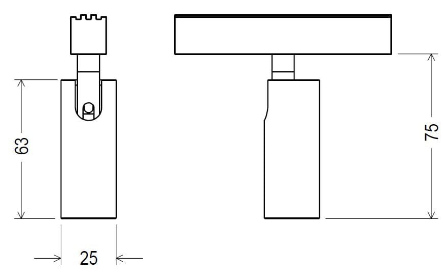 ALPHA MICRO TRACK Track-Light By PURALUCE