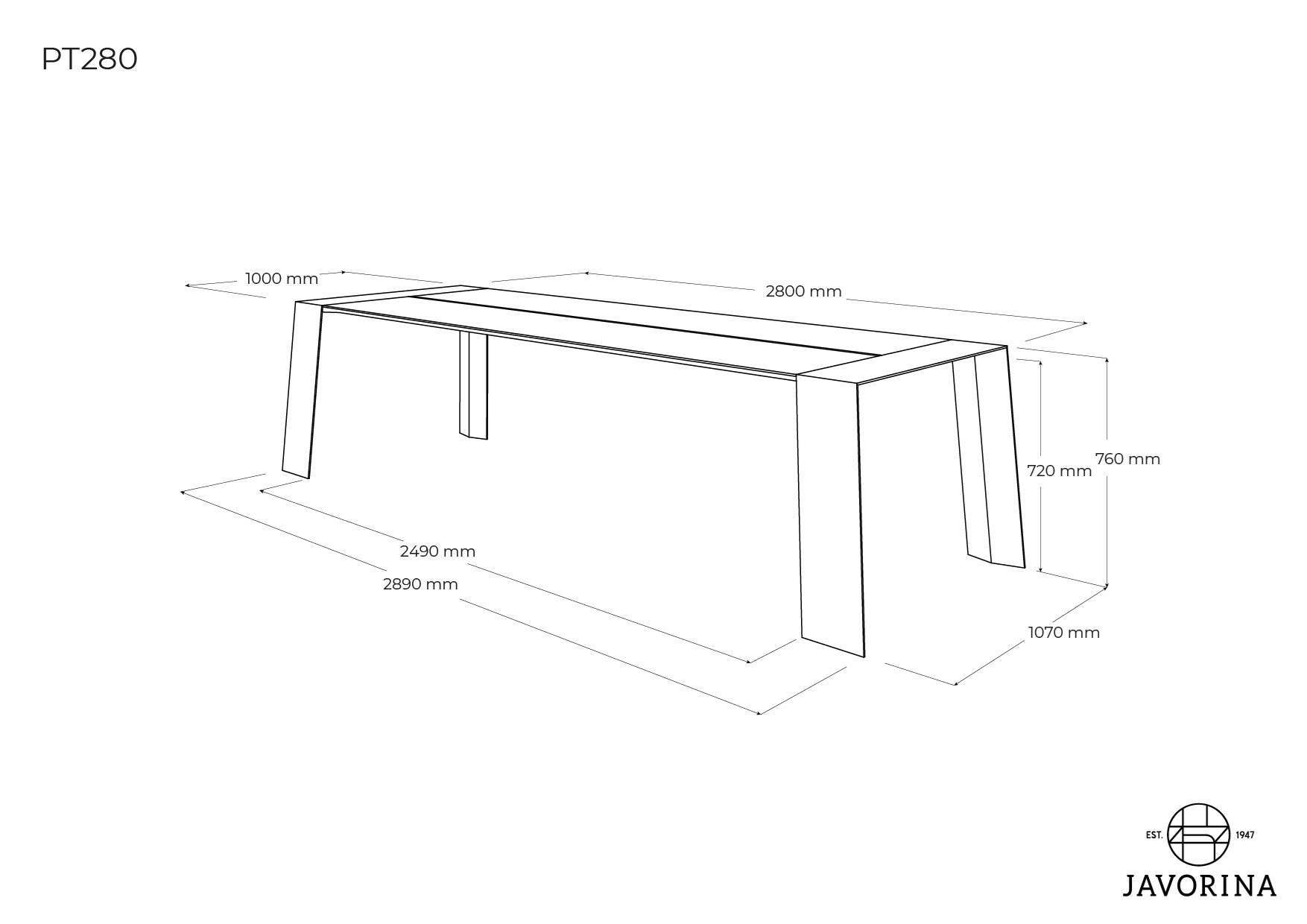 PURE 280 | Tavolo da pranzo Tavolo da pranzo rettangolare in legno By ...