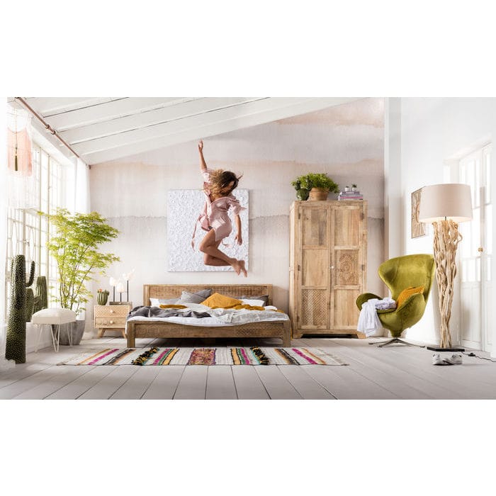 PURO Wooden double bed By KARE Design