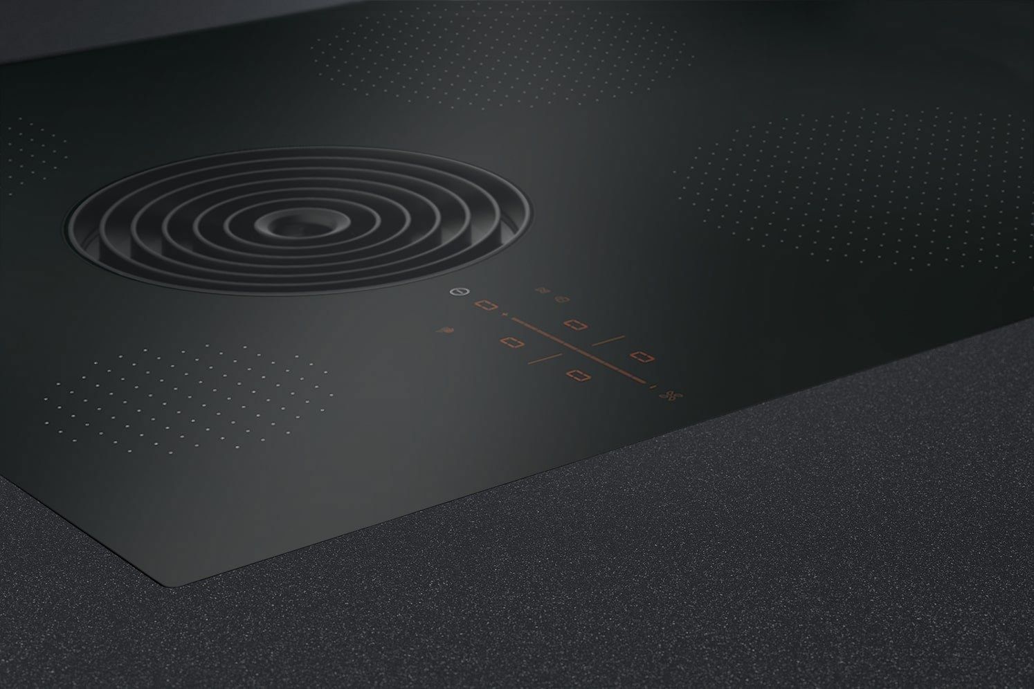 PURSU Table de cuisson à induction intégrée avec hotte intégrée By Bora