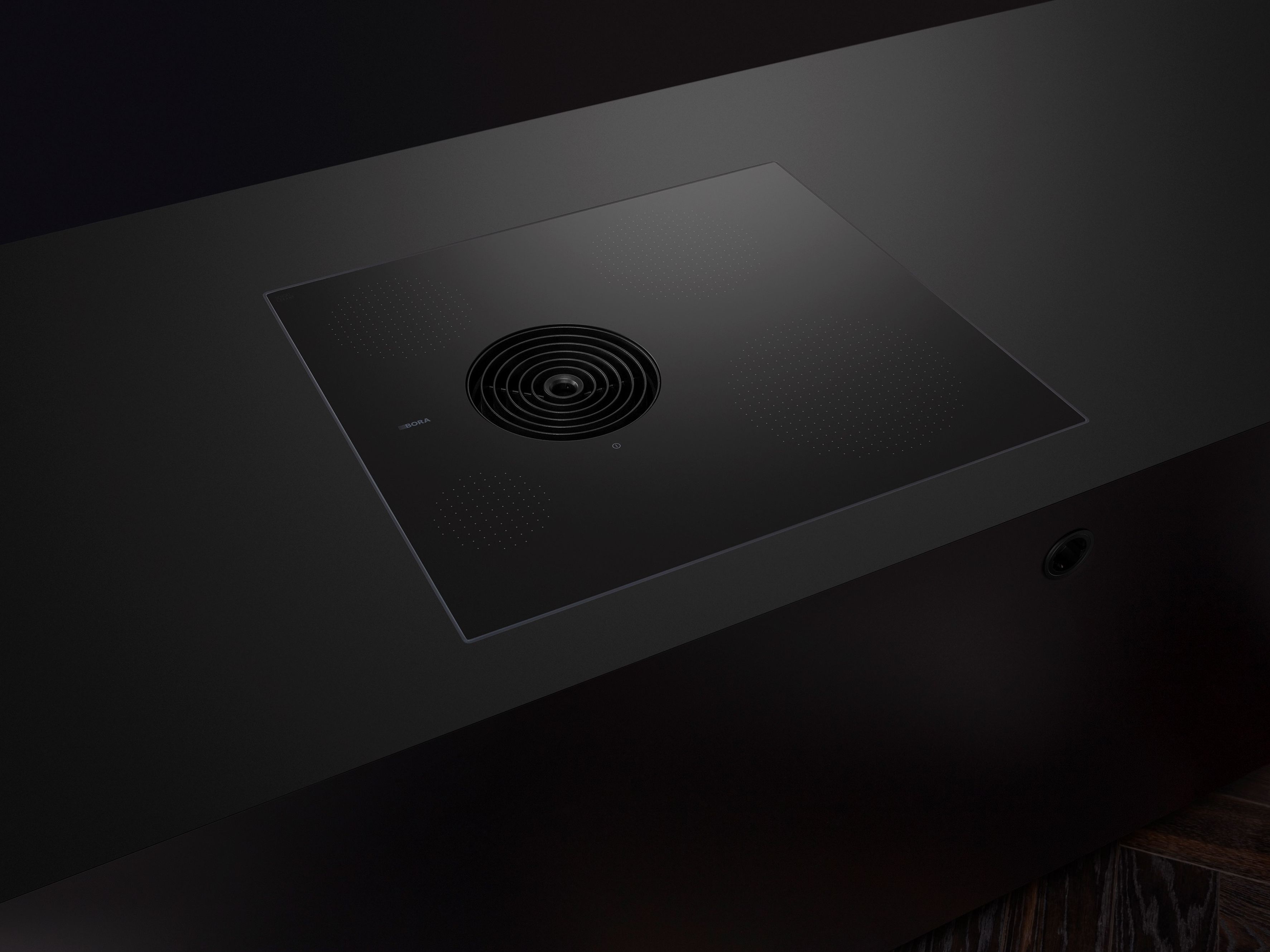 Piano cottura a induzione filo top con cappa integrata PURSU - BORA ...