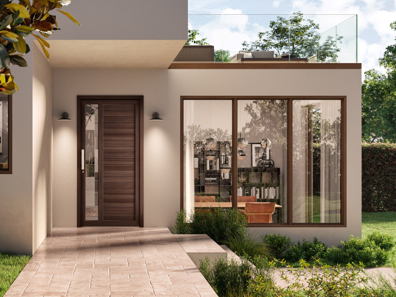 PVC entry door By Oknoplast