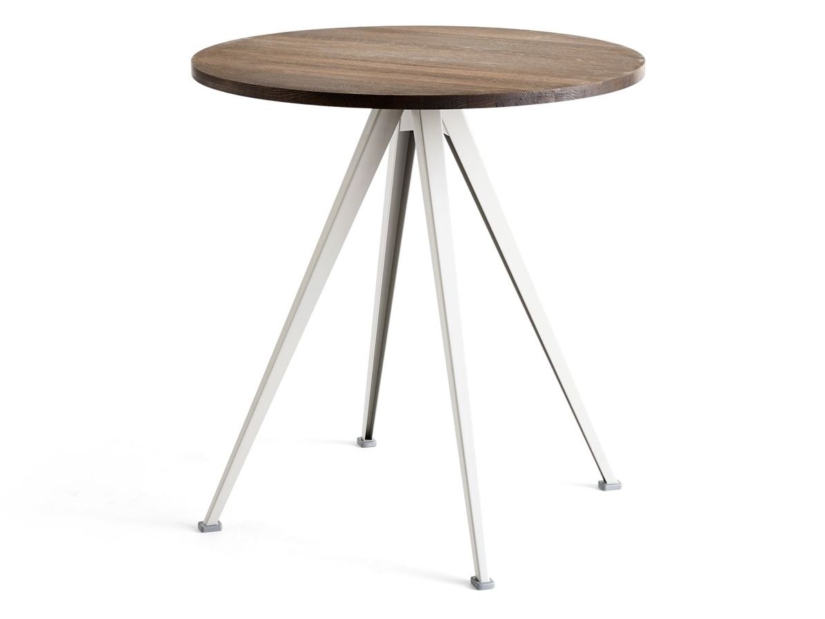 PYRAMID CAFÉ TABLE 21 Round steel and wood table By Hay | design Wim ...