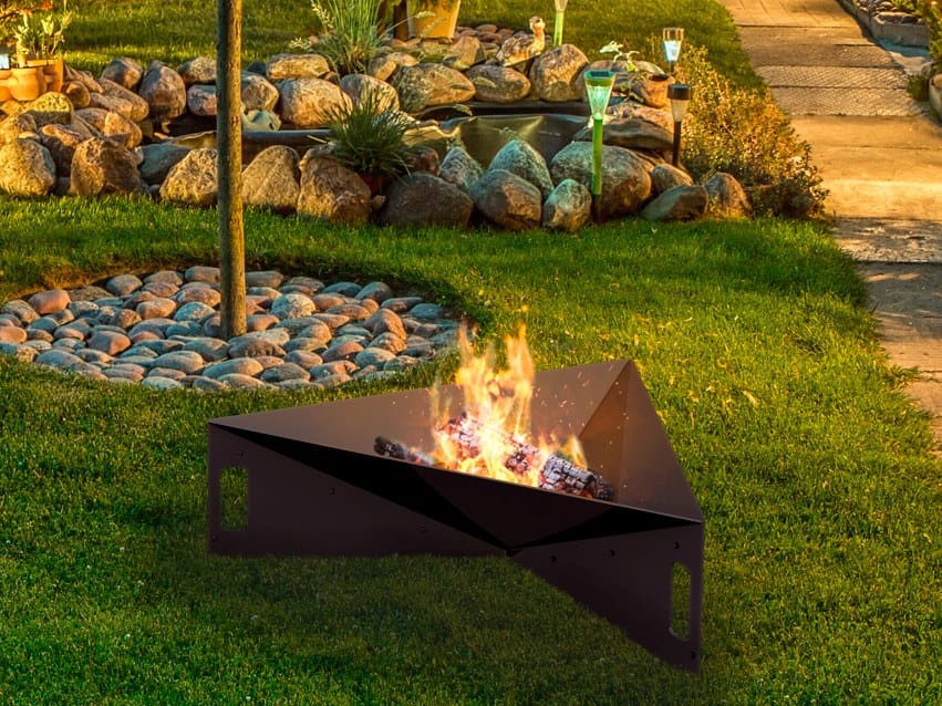 Steel fire baskets PYRAMID By Kratki