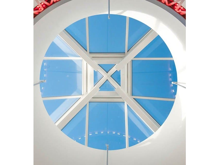 Glass and steel roof window PYRAMID VELUX Glazing Panels Collection By ...