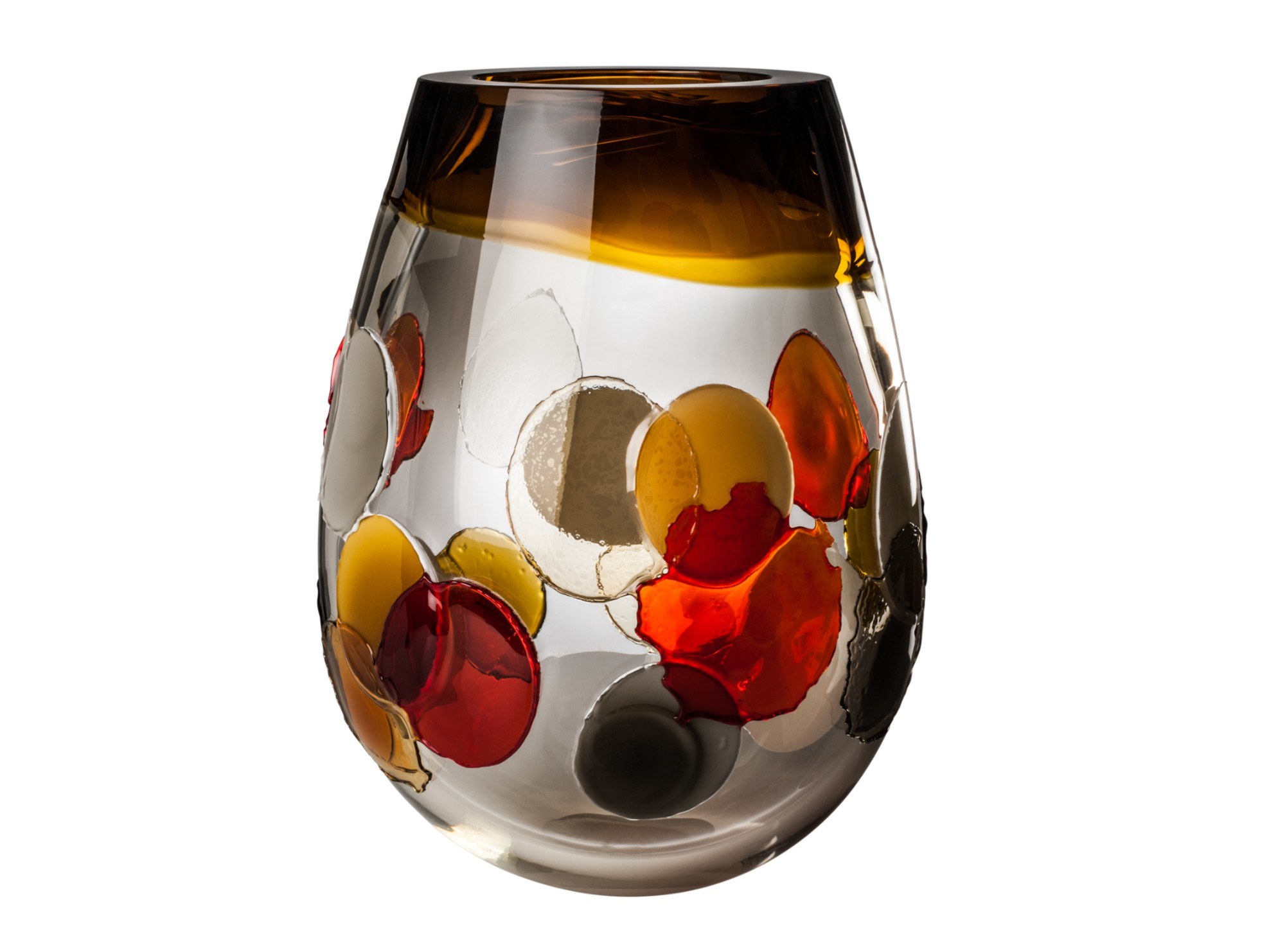 PYROS Handmade blown glass vase By VENINI | design Emmanuel Babled