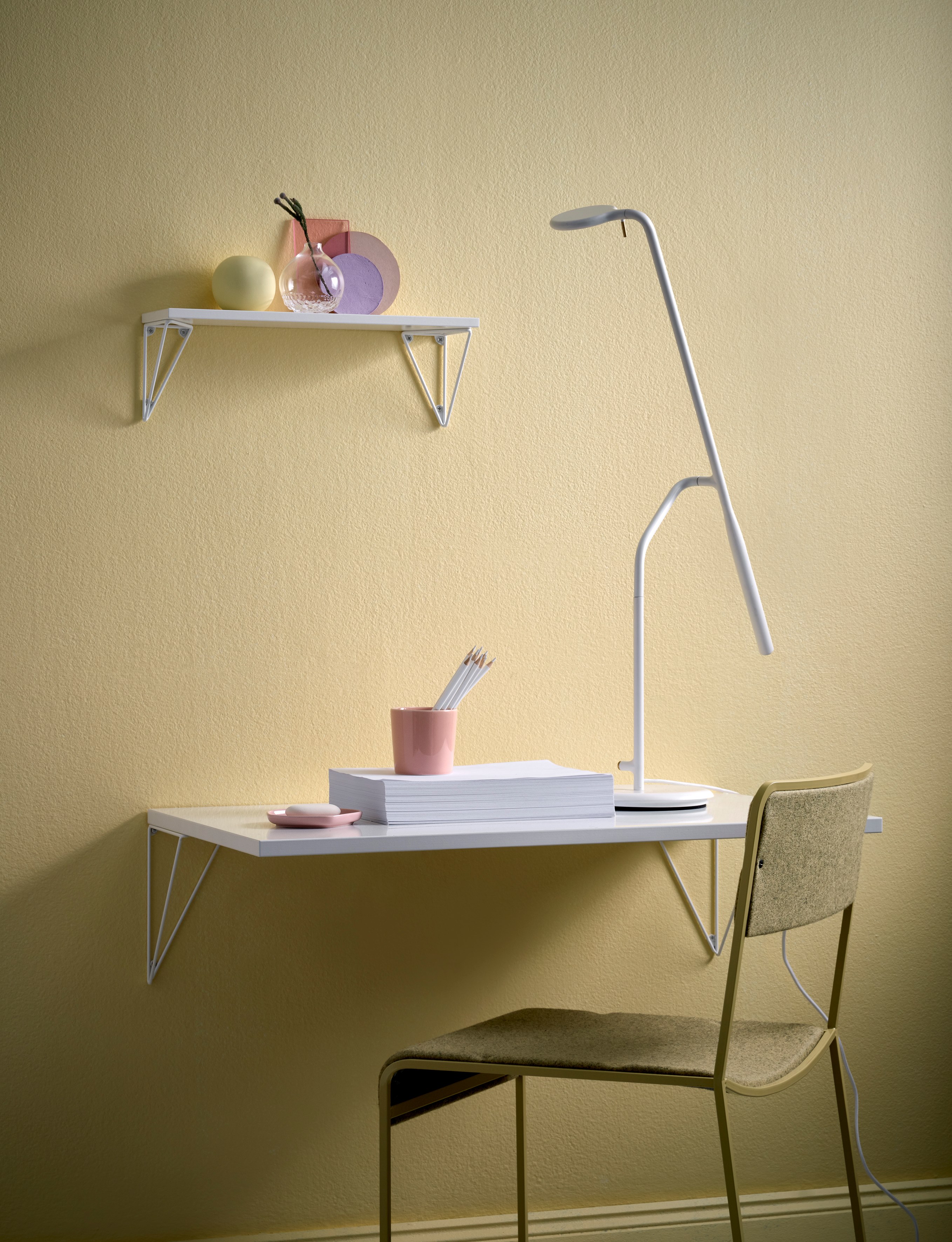 PYTHAGORAS Wall mounted wooden secretary desk By Maze | design Gustav Rosén