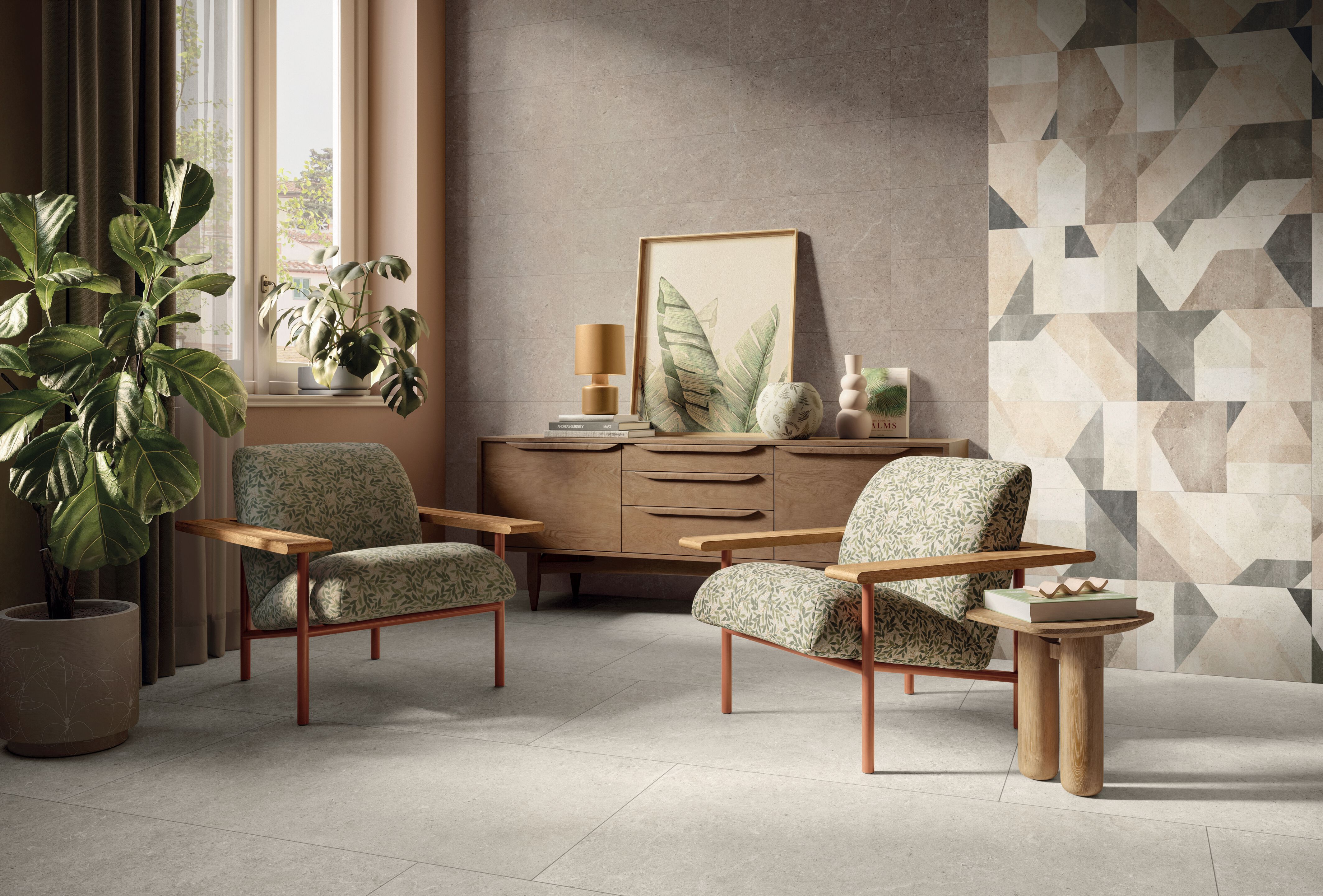 SURROUND ROW Flooring By Panaria Ceramica