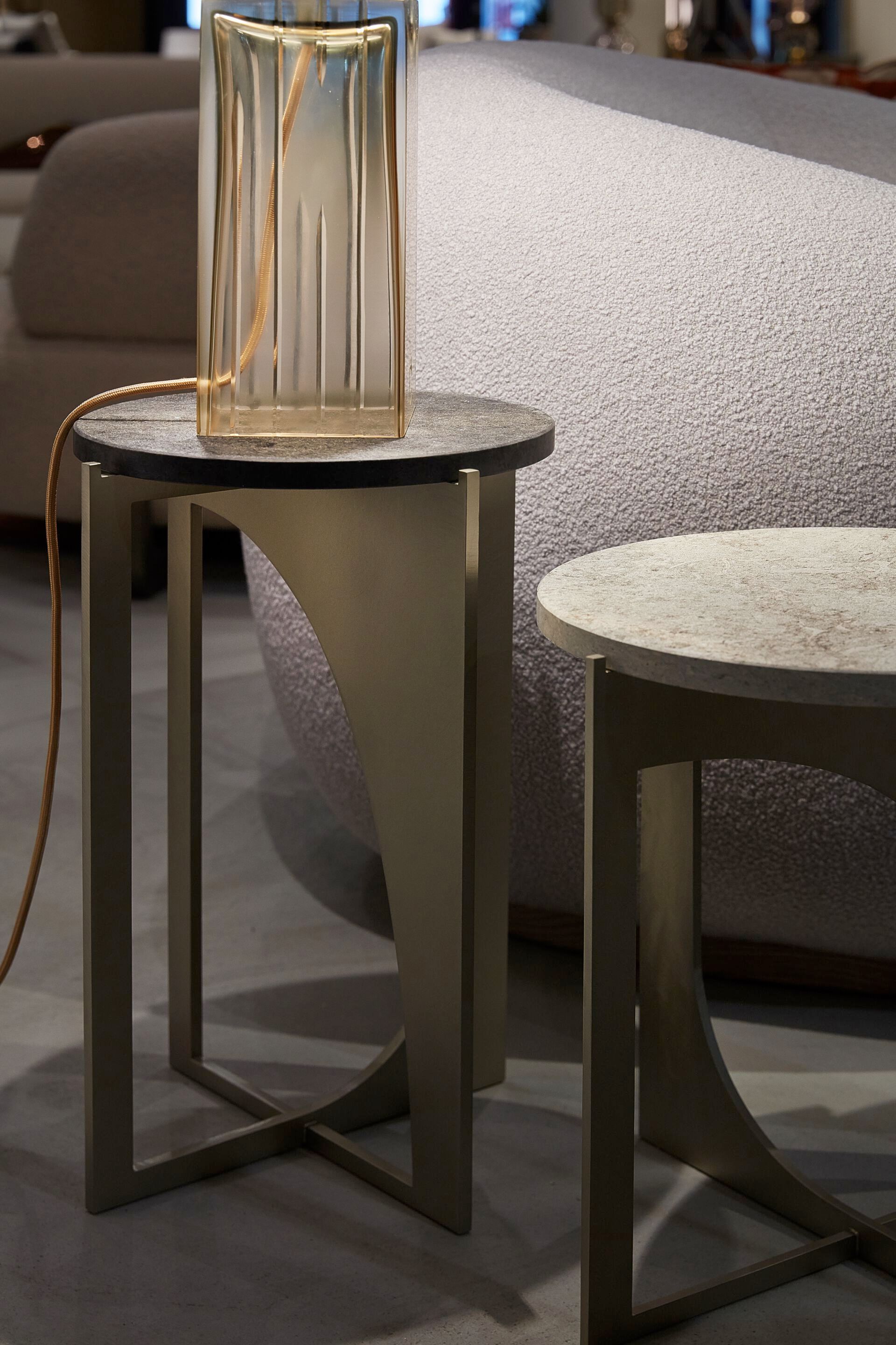 HYPERBOLE Recycled glass coffee table By Paolo Castelli