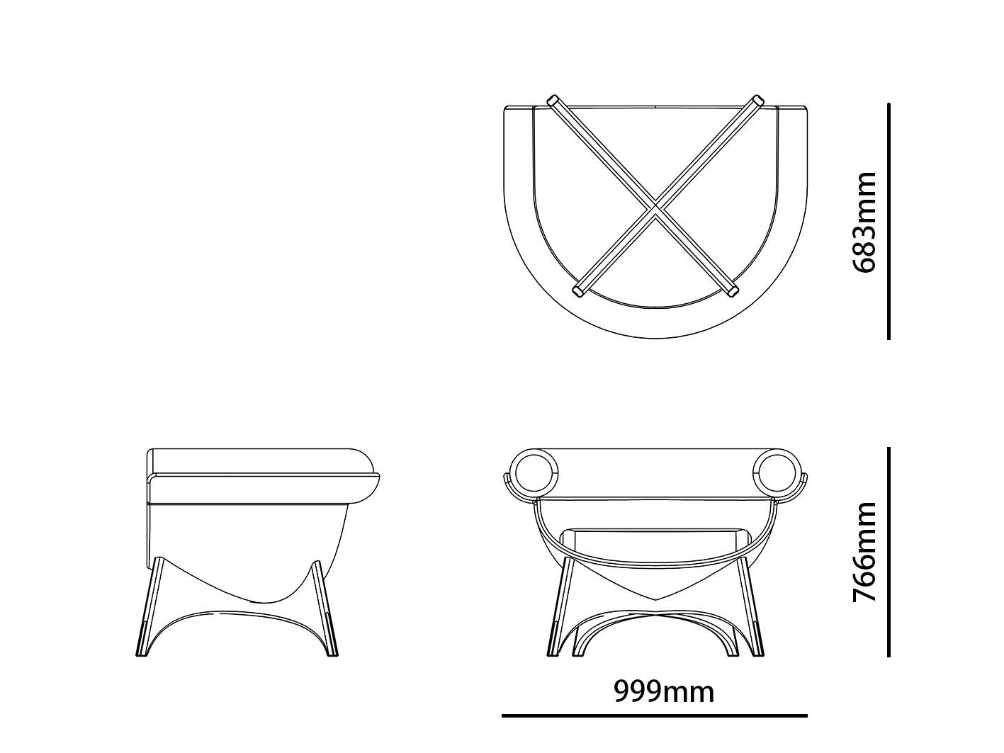 U CHAIR Armchair By PAST TO NOW