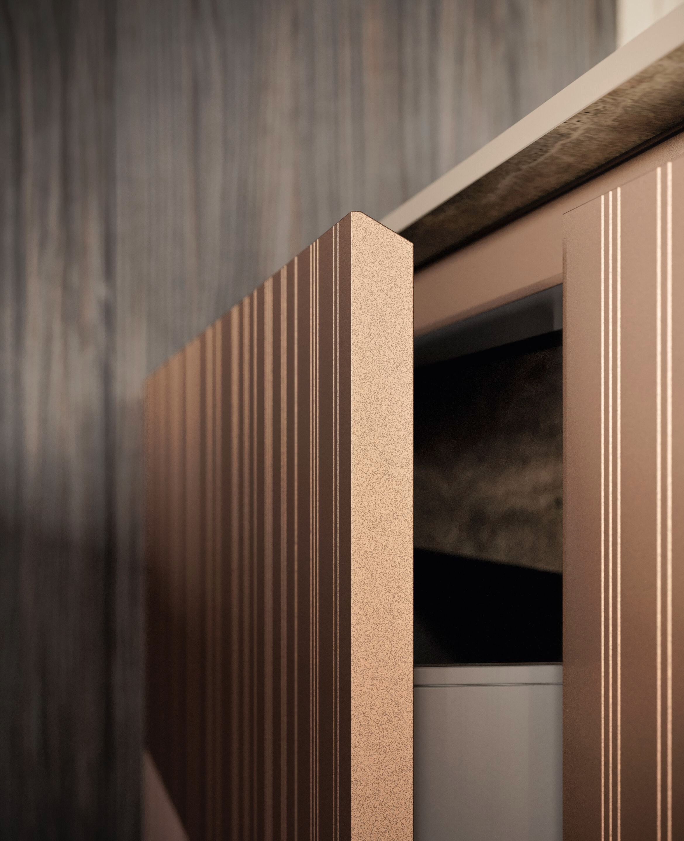 MATERIKA RANDOM Kitchen with island By Pedini