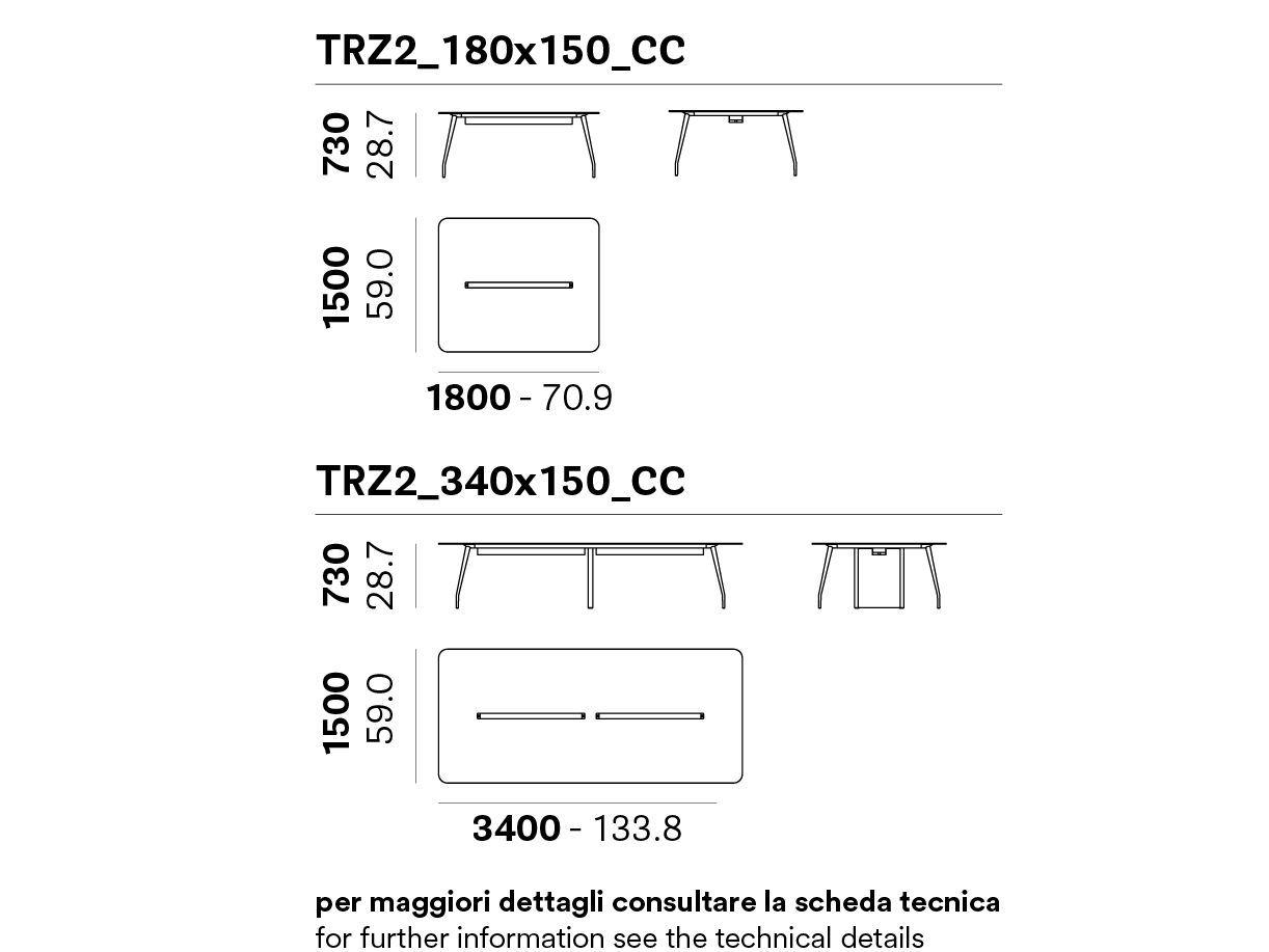 RIZZ WORKSTATION Office desk By Pedrali