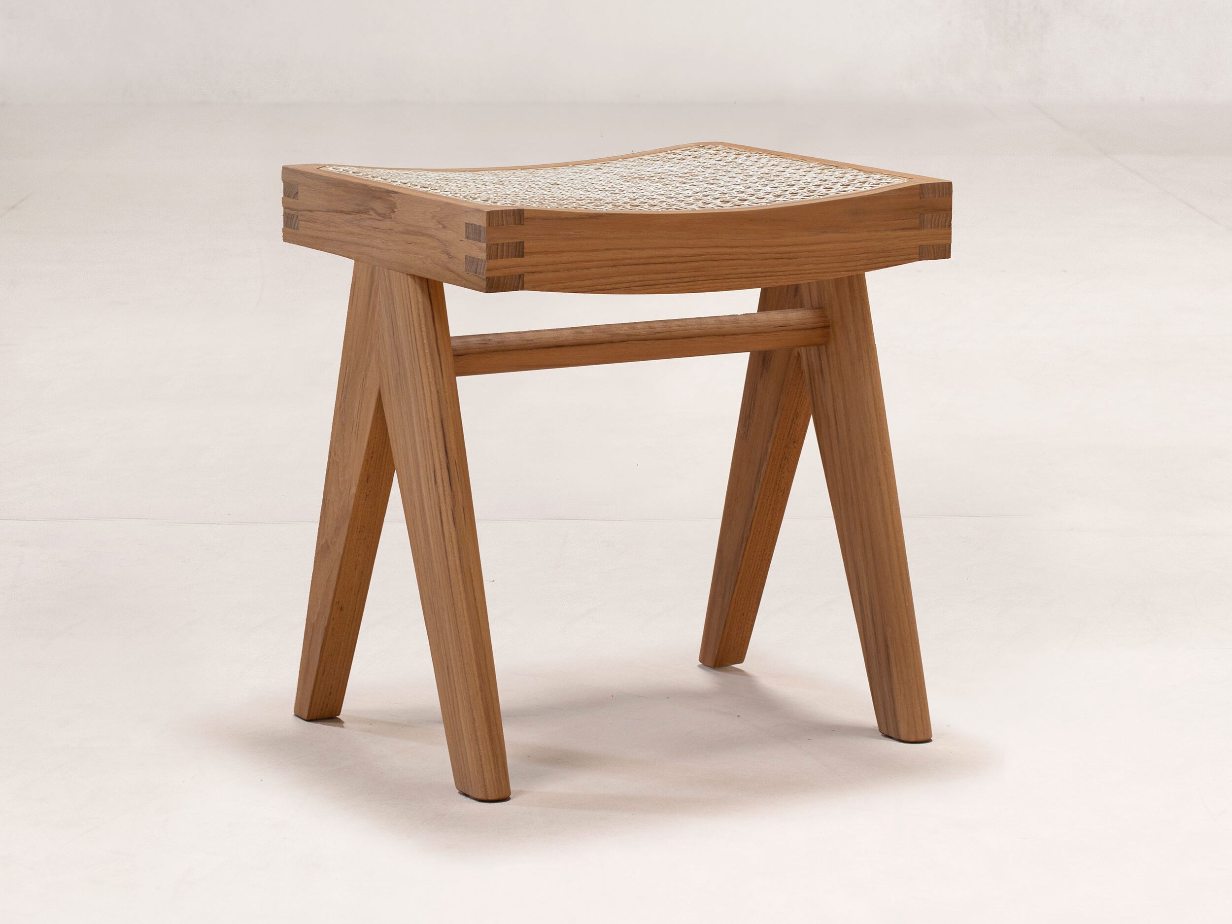 LOW CANE STOOL Stool By Phantom Hands | design Chandigarh Collective