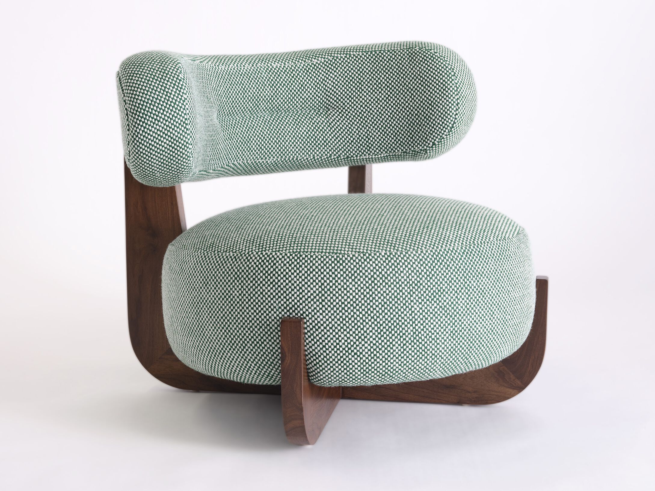 ZIBA Fabric armchair without armrests By Phase Design