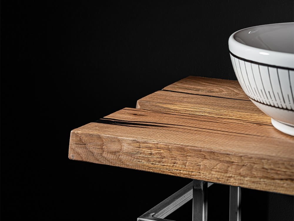 Countertop Oak bathroom worktop By Bruno Spreafico design Bruno Spreafico