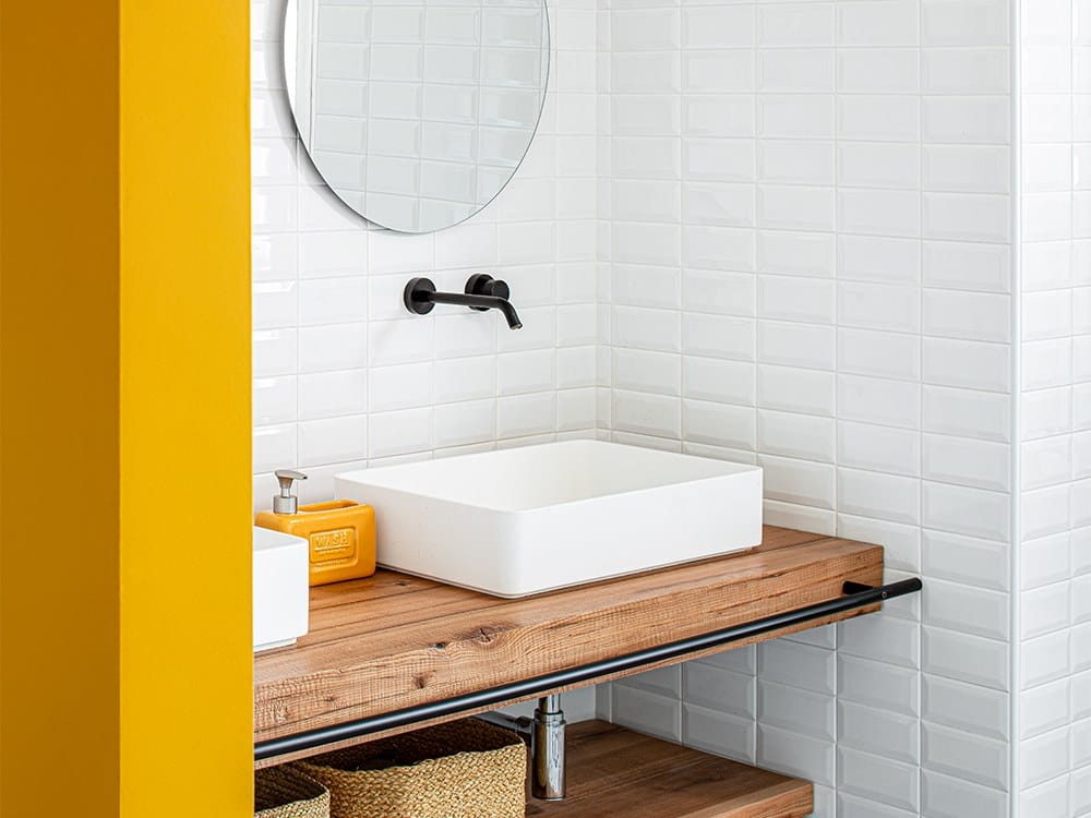 Countertop Oak bathroom worktop By Bruno Spreafico design Bruno Spreafico