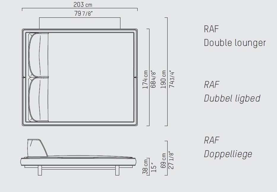 RAF OUTDOOR Garden bed By Piet Boon