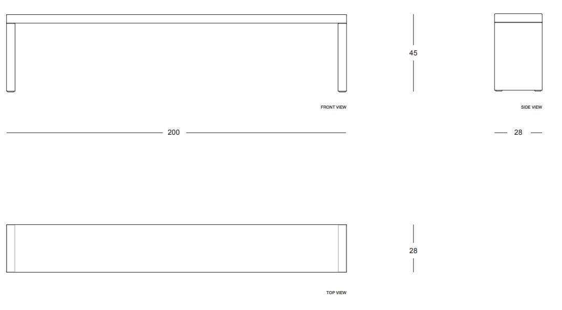 BENCH Wooden bench By Plank | design Konstantin Grcic