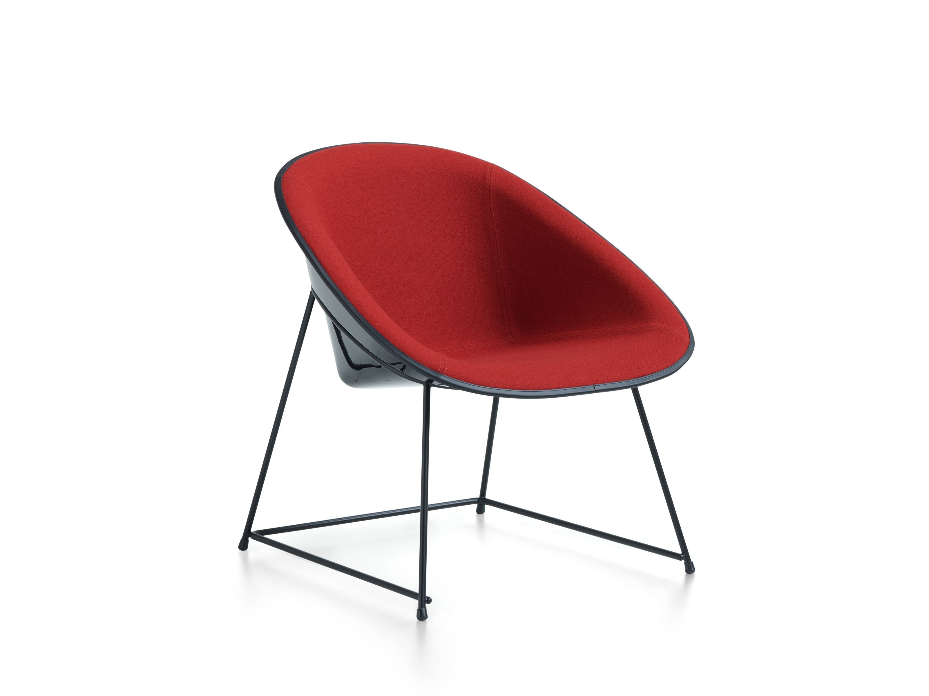 CUP Lounge chair in plastic with upholstery By Plank | design ...