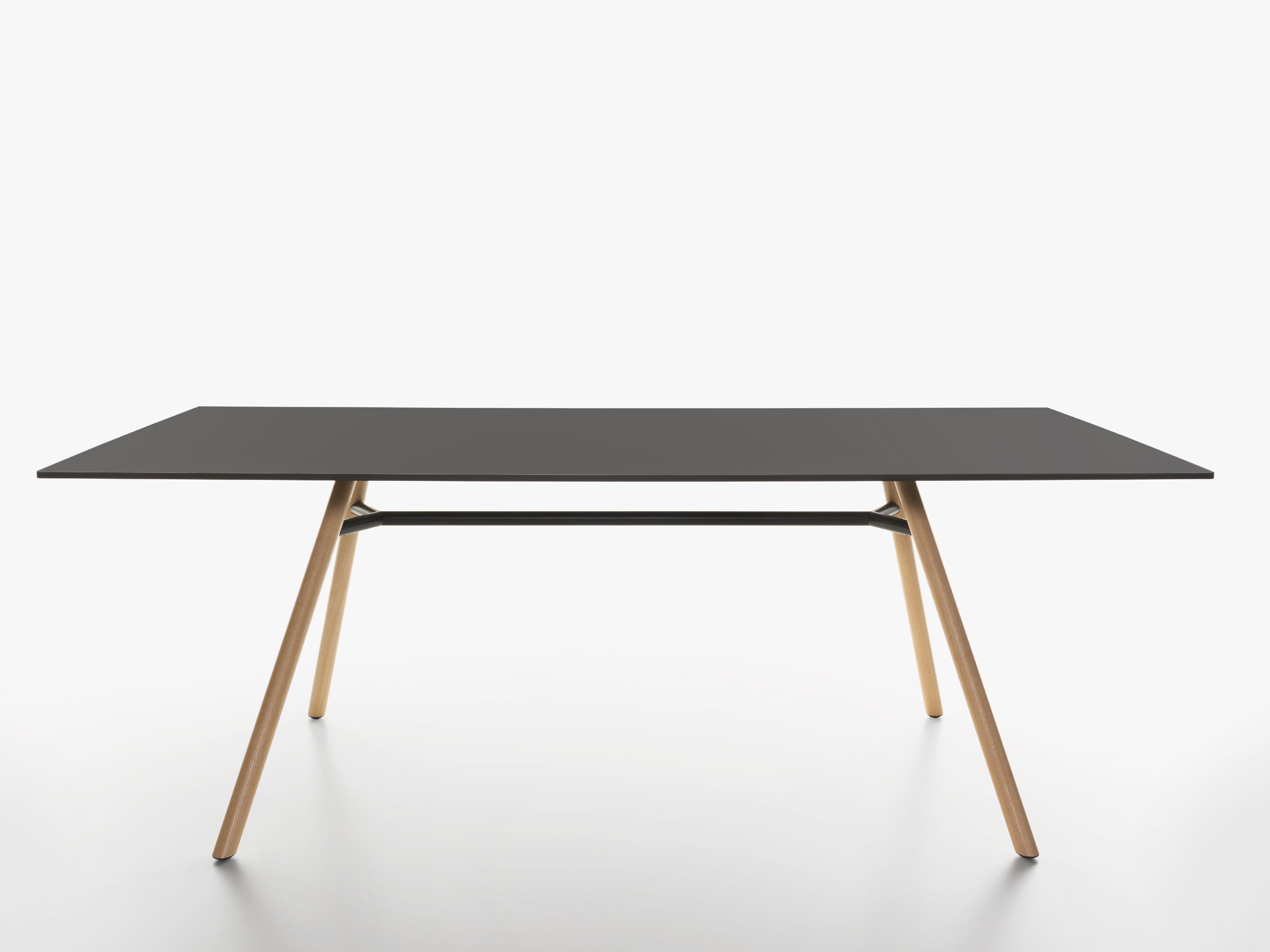 MART Rectangular table with HPL top By Plank | design Plank Lab