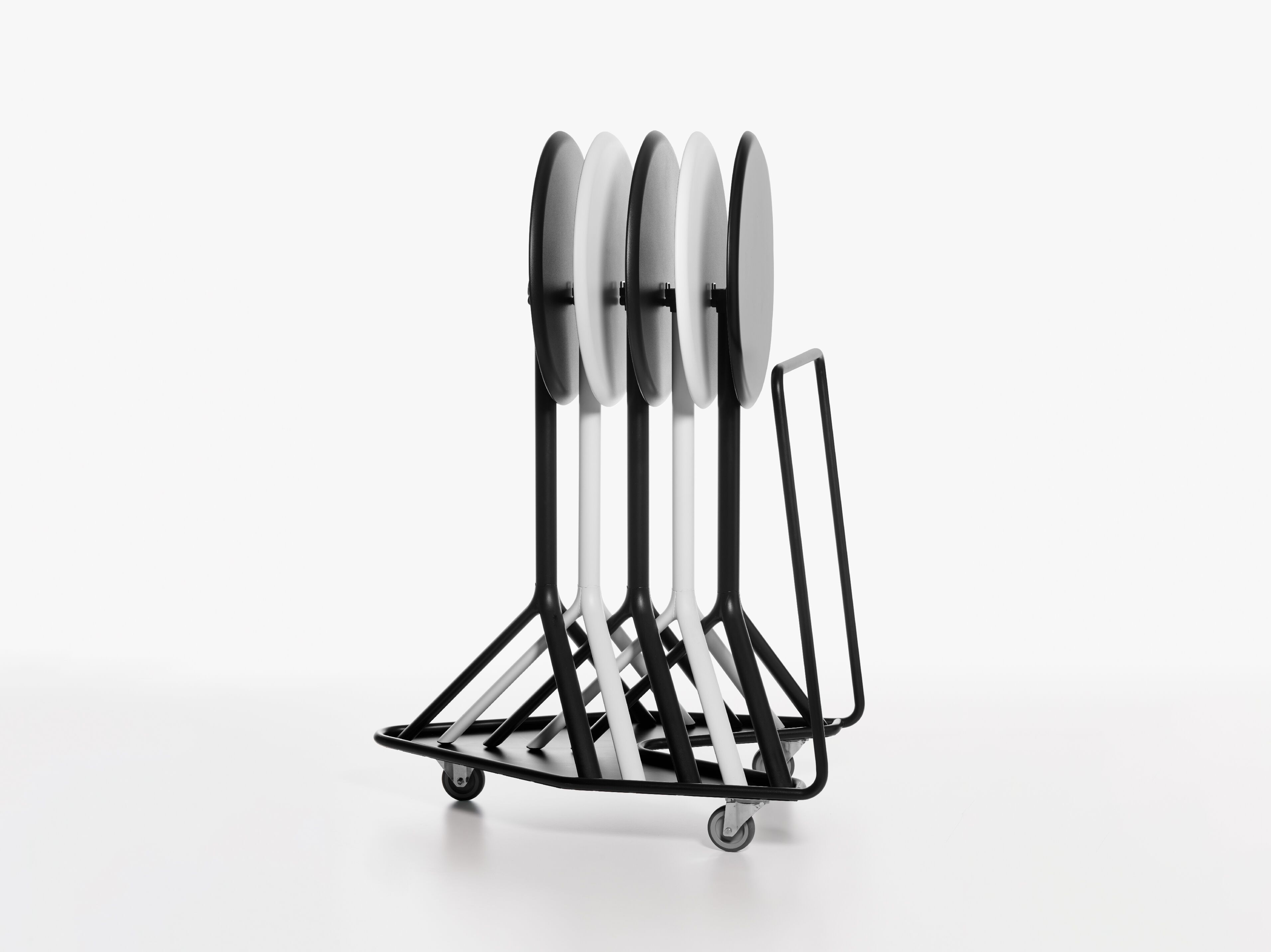 MIURA Folding round coffee table By Plank | design Konstantin Grcic