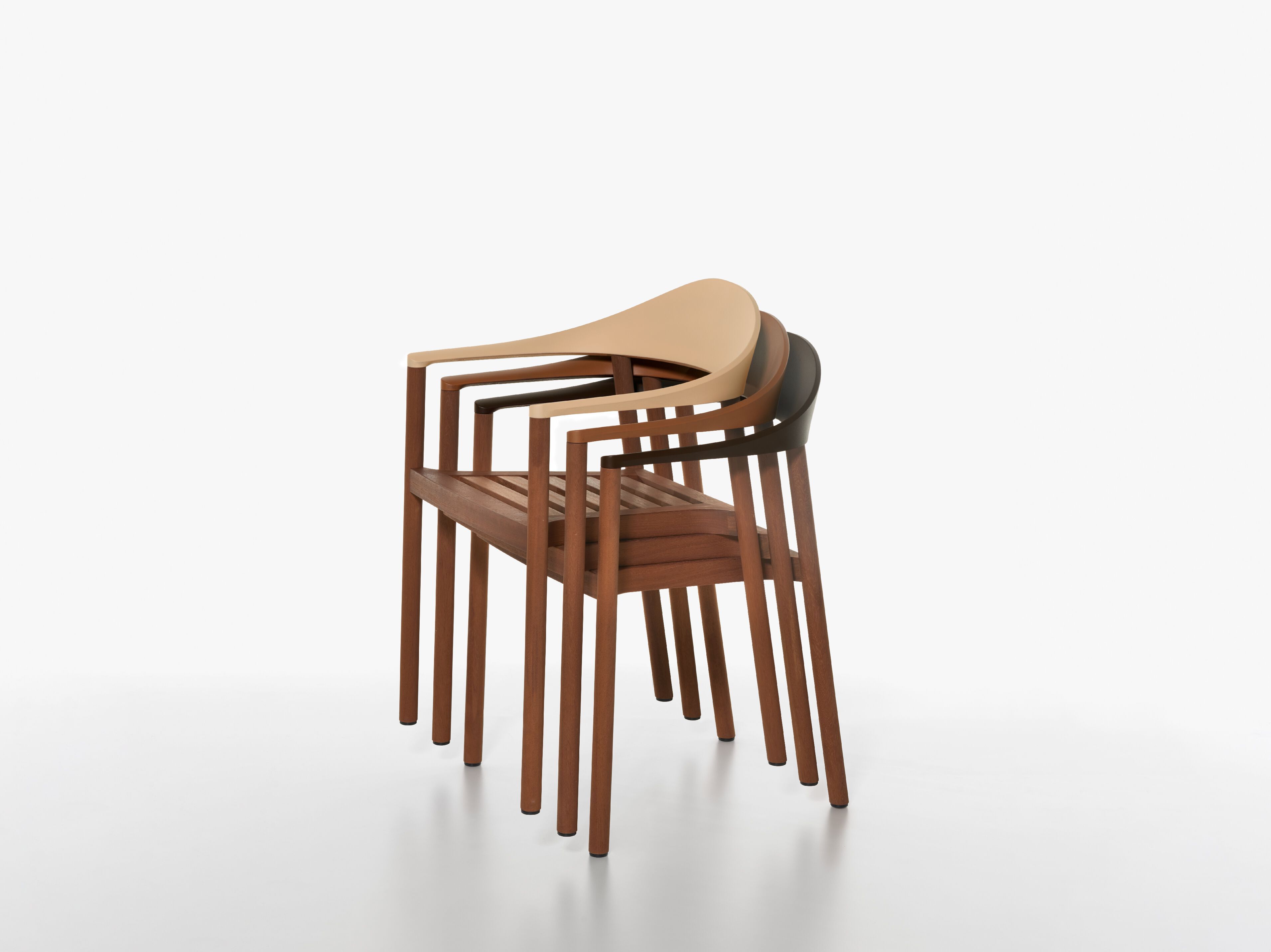 MONZA Stackable chair made of oiled wood By Plank | design Konstantin Grcic
