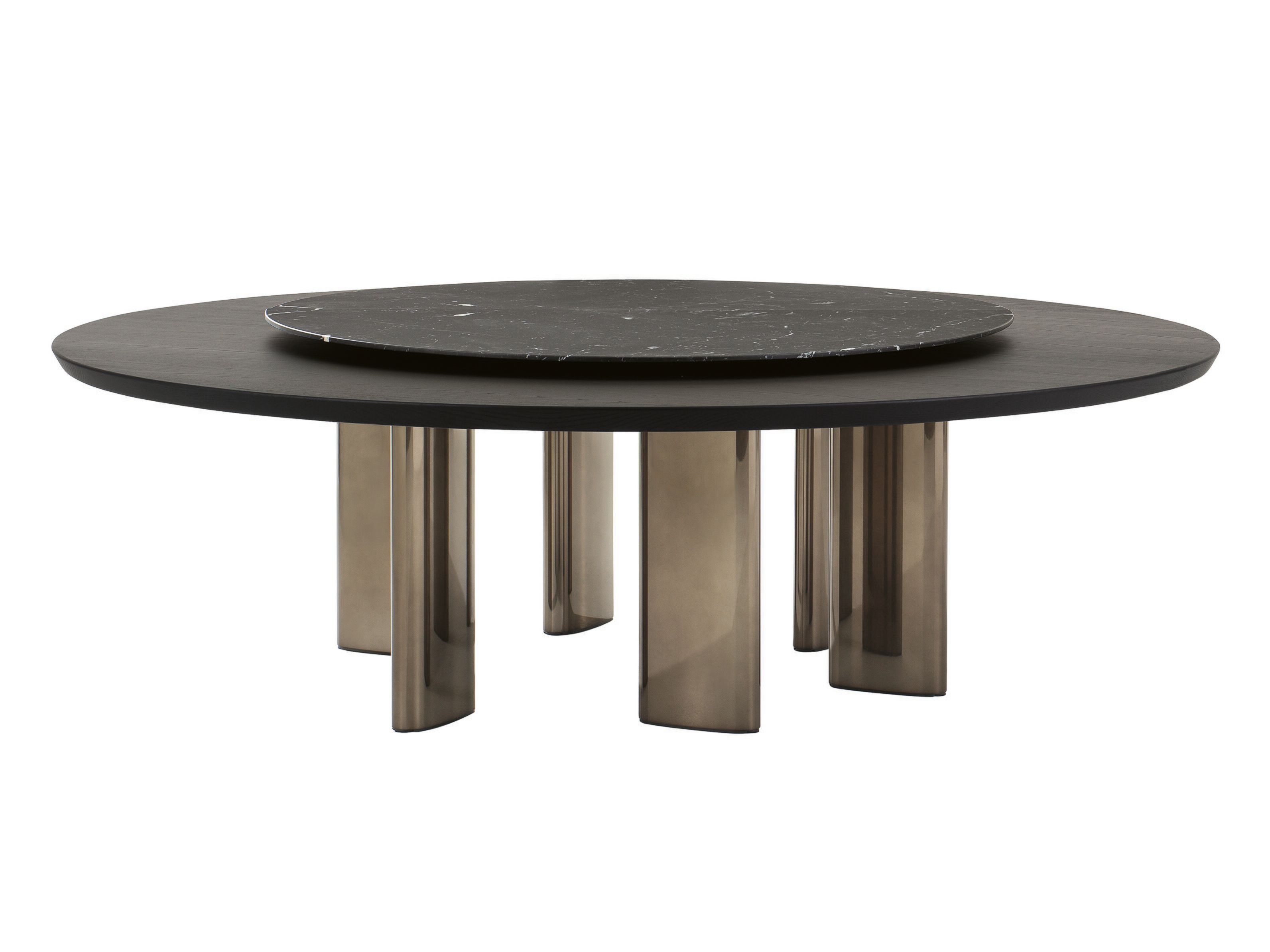 ADRIEN Round marble table By Poliform