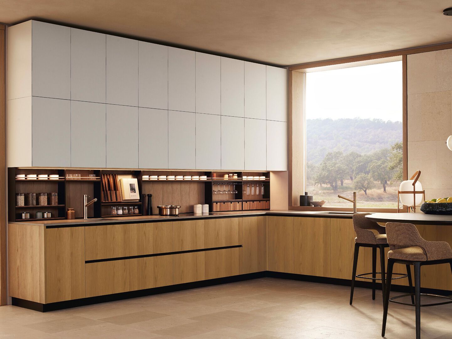 ALEA PRO Fitted kitchen By Poliform