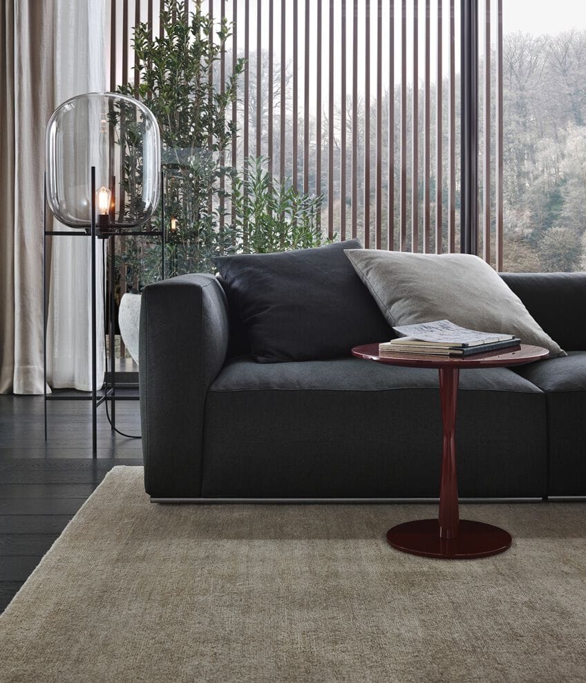 FLUTE Round coffee table By Poliform | design Roberto Barbieri