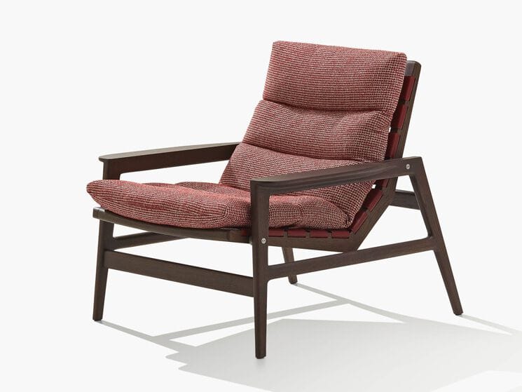 IPANEMA Upholstered fabric armchair with armrests By Poliform | design ...