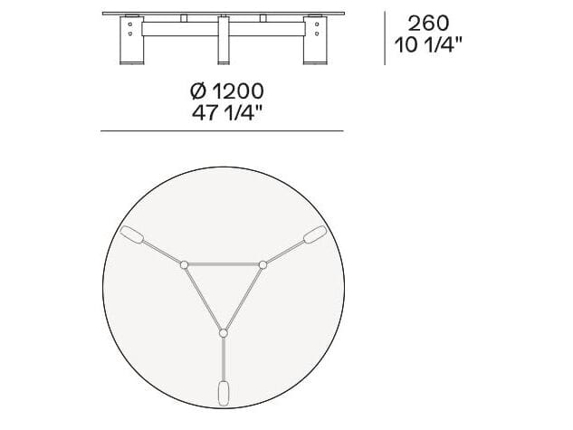 KETCH Coffee table By Poliform