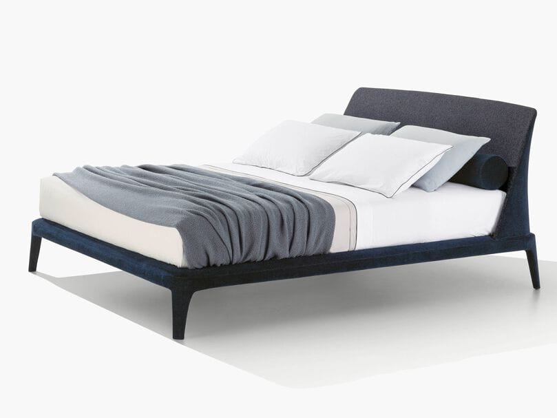 KELLY Fabric double bed with upholstered headboard By Poliform | design ...
