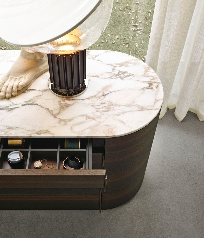 ONDA Cassettiera in legno impiallacciato By Poliform | design CR&S POLIFORM