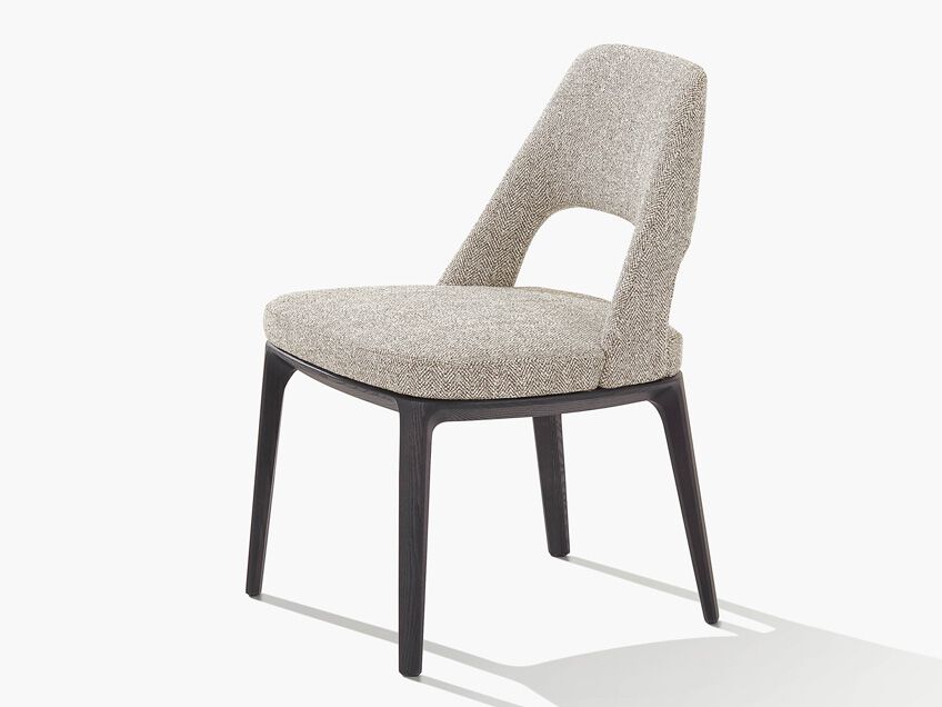 SOPHIE LITE Upholstered fabric chair By Poliform | design Emmanuel Gallina