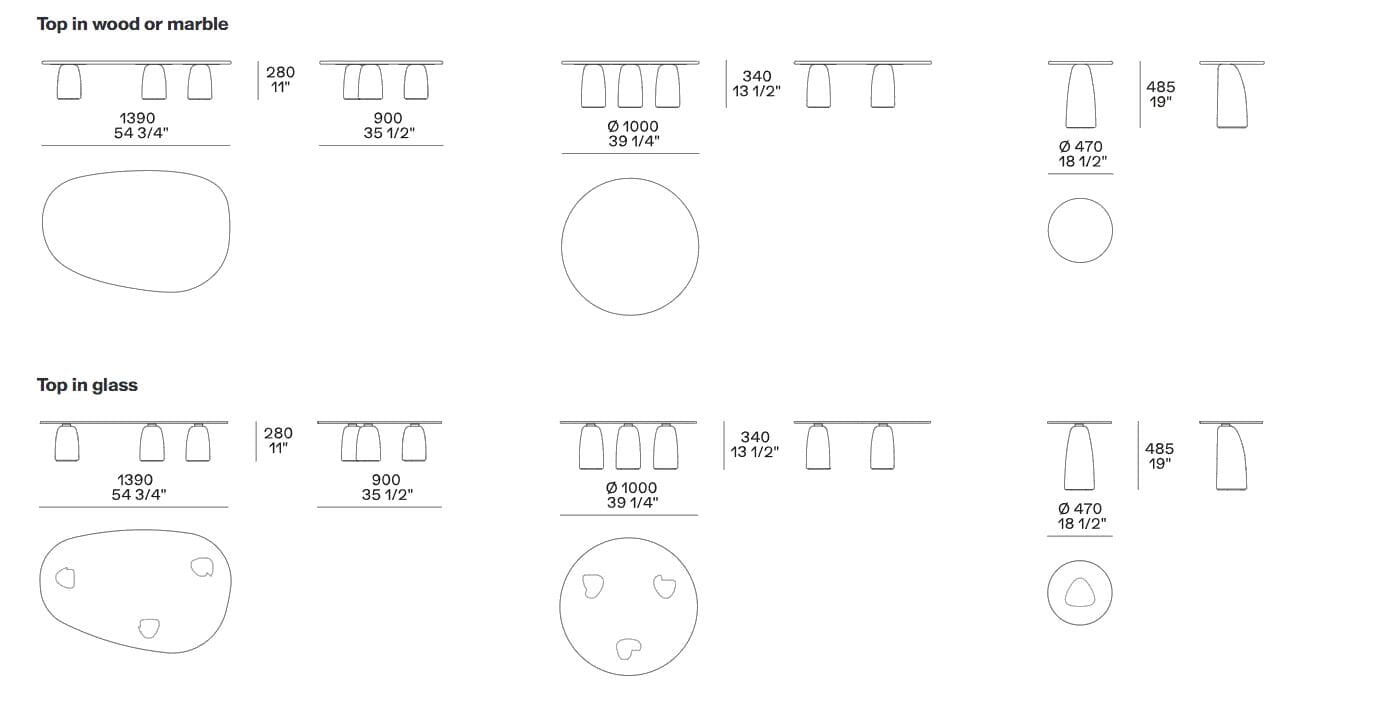 STRATA Coffee table By Poliform