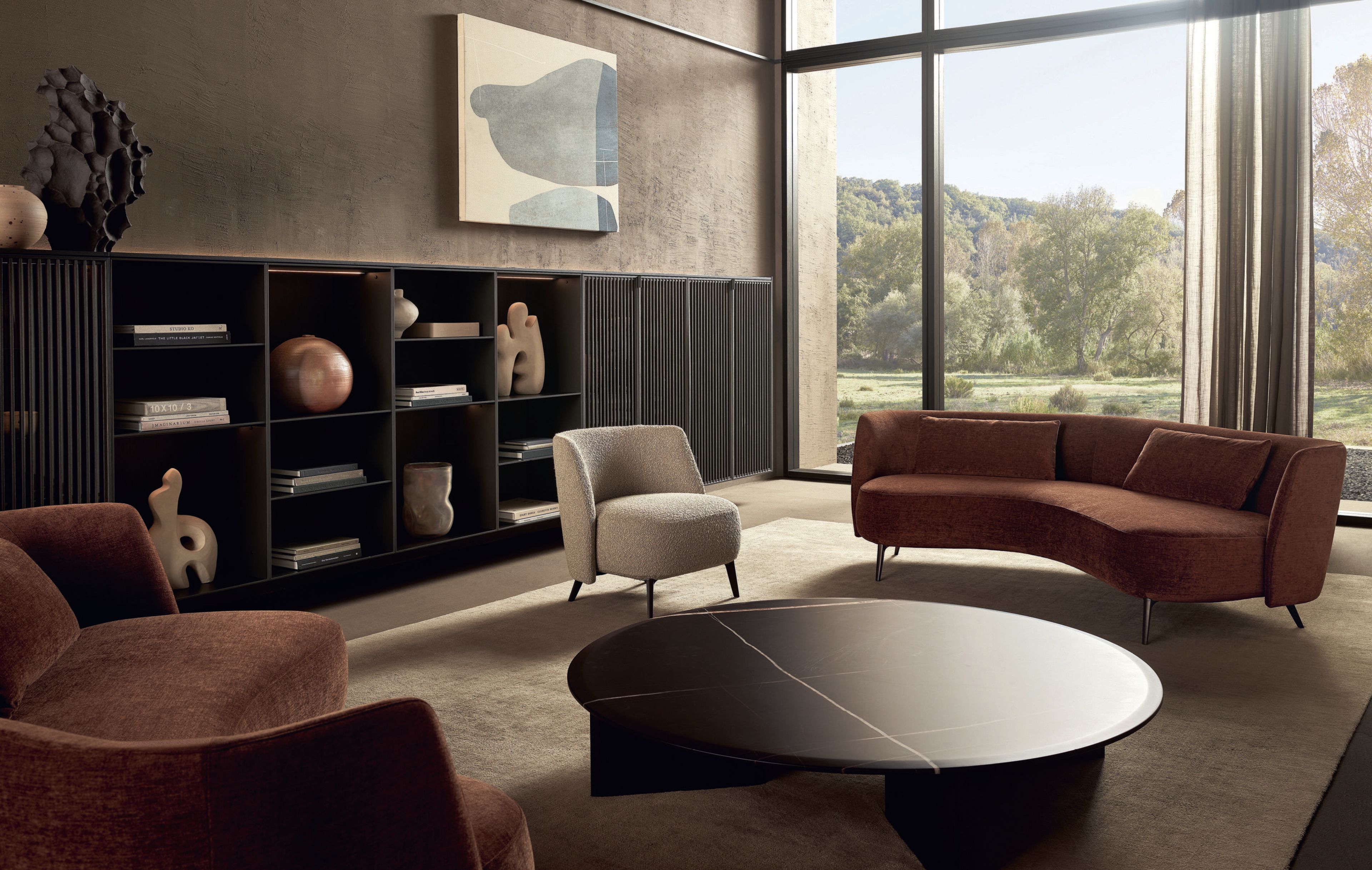 SUNDAY Easy chair By Poliform