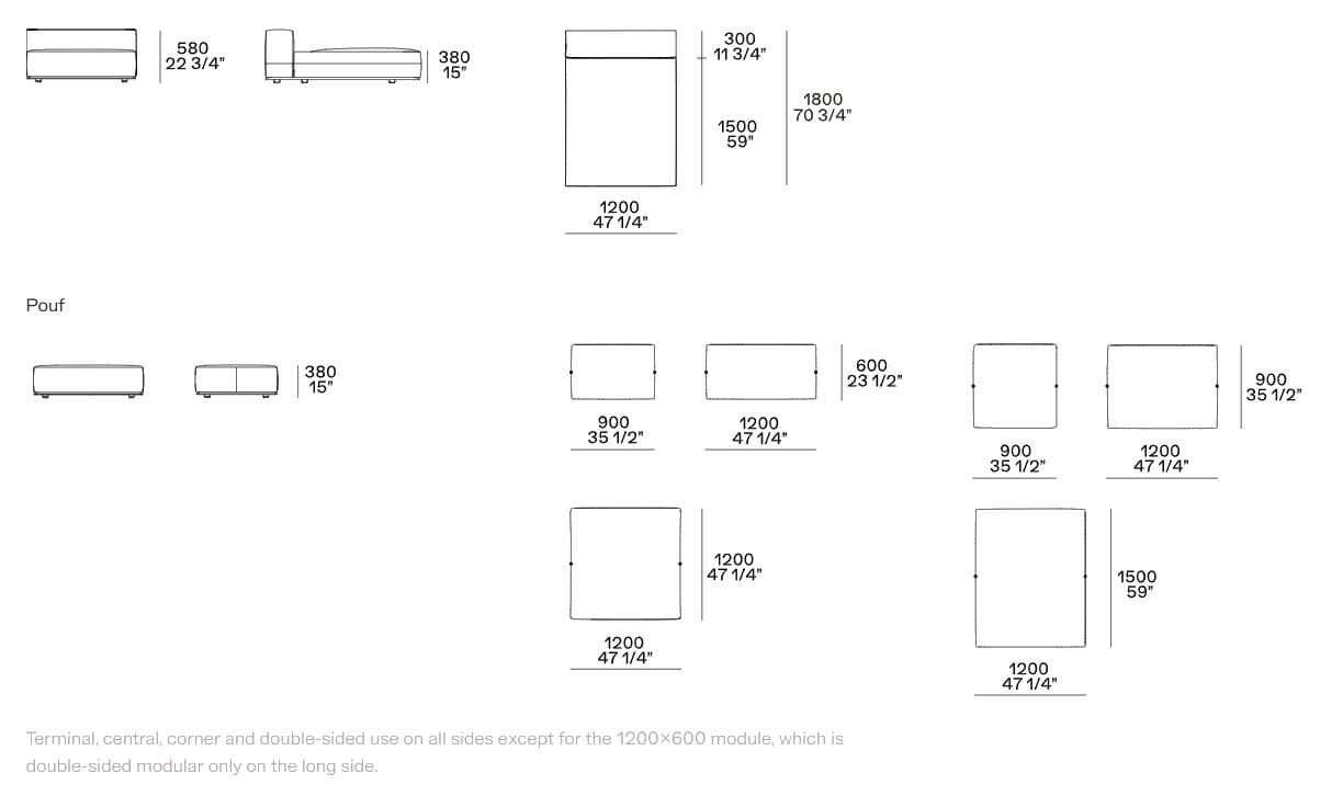 WESTSIDE SOFT Sofa By Poliform