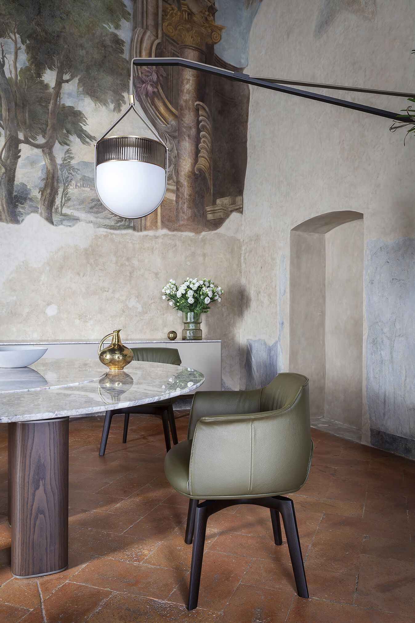 ARCHIBALD Swivel easy chair By Poltrona Frau | design Jean-Marie Massaud